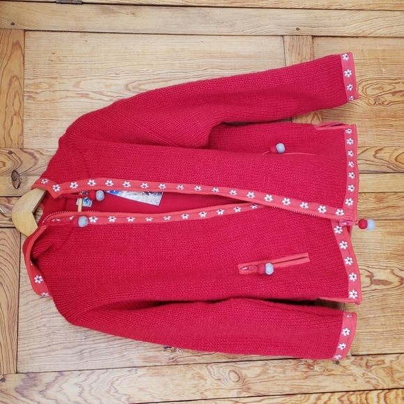Laundromat | Jackets & Coats | Laundromat 0 Wool Nepalese Red Sweater L ...